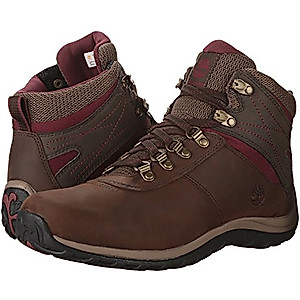 Timberland Women's Norwood Mid Waterproof Hiking Boot, dark brown, 7