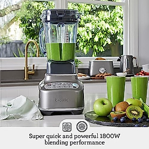 Breville BBL820SHY the Q Countertop Blender, Smoked Hickory