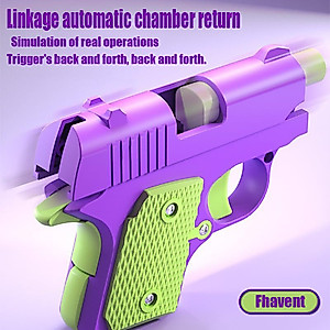 Easter Basket Stuffers,1911 3D Printed Small Pistol Toys, Stress Relief Pistol Toys for Adults, Suitable for Relieving ADHD, Anxiety,Easter Fillers Easter Gifts for Boys(Blue&White)