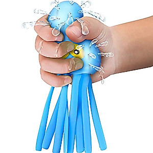 ArtCreativity Octopus Water Balls, Set of 3, Rubber Kids’ Bath Toys, Sensory Stress Relief Pool Toys for Kids, Cute Goodie Bag Fillers for Boys and Girls, Pink, Blue and Green