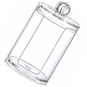 FOMIYES Cotton Bud Holder Jewelry Stand Cotton Pads Holder Cotton Balls Swab Holder Container with Lid Makeup Removers Pad Container for Nail Polish Makeup Removers Pad Jewelry Holder