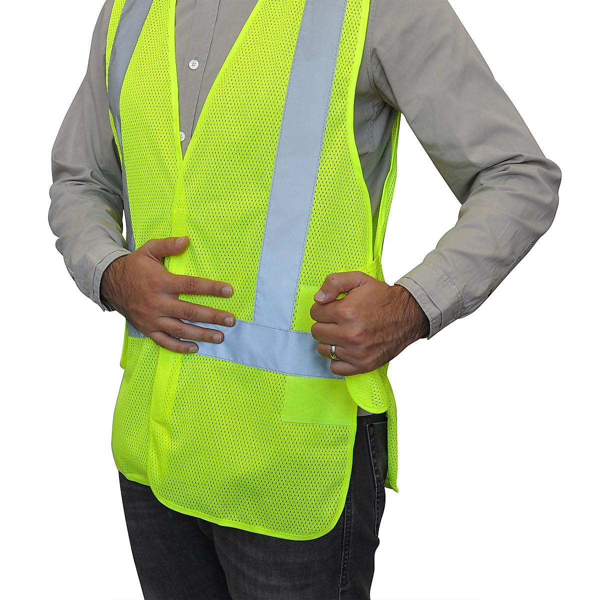 NYOrtho Reflective Vest For Walking - Highly Visible & Breathable Mesh Safety Vest Reflective -Lightweigh - Sweat-Free - ANSI/ISEA Class 3