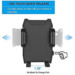 woleyi Fast Charging Car Phone Holder, Dual USB Port Car Charger Mount 360 Degree for iPhone 11 Pro Max 11 Xr Xs 8 Plus 8 and All 3.5-6.8 Inch Smartphones