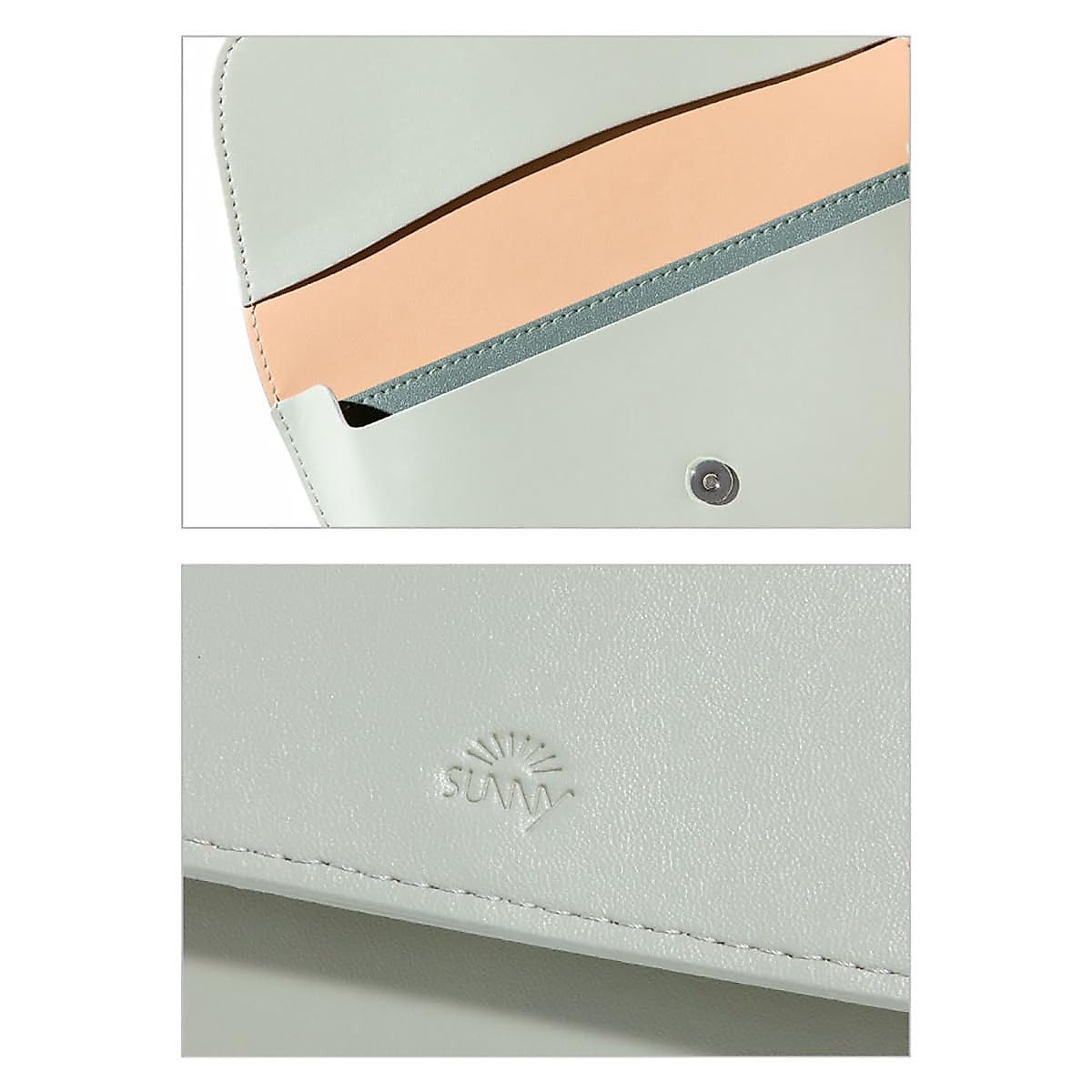 Iroha Publishing SUNNY FLAT PEN POUCH LSPL-04 Misty Green Pencil Case