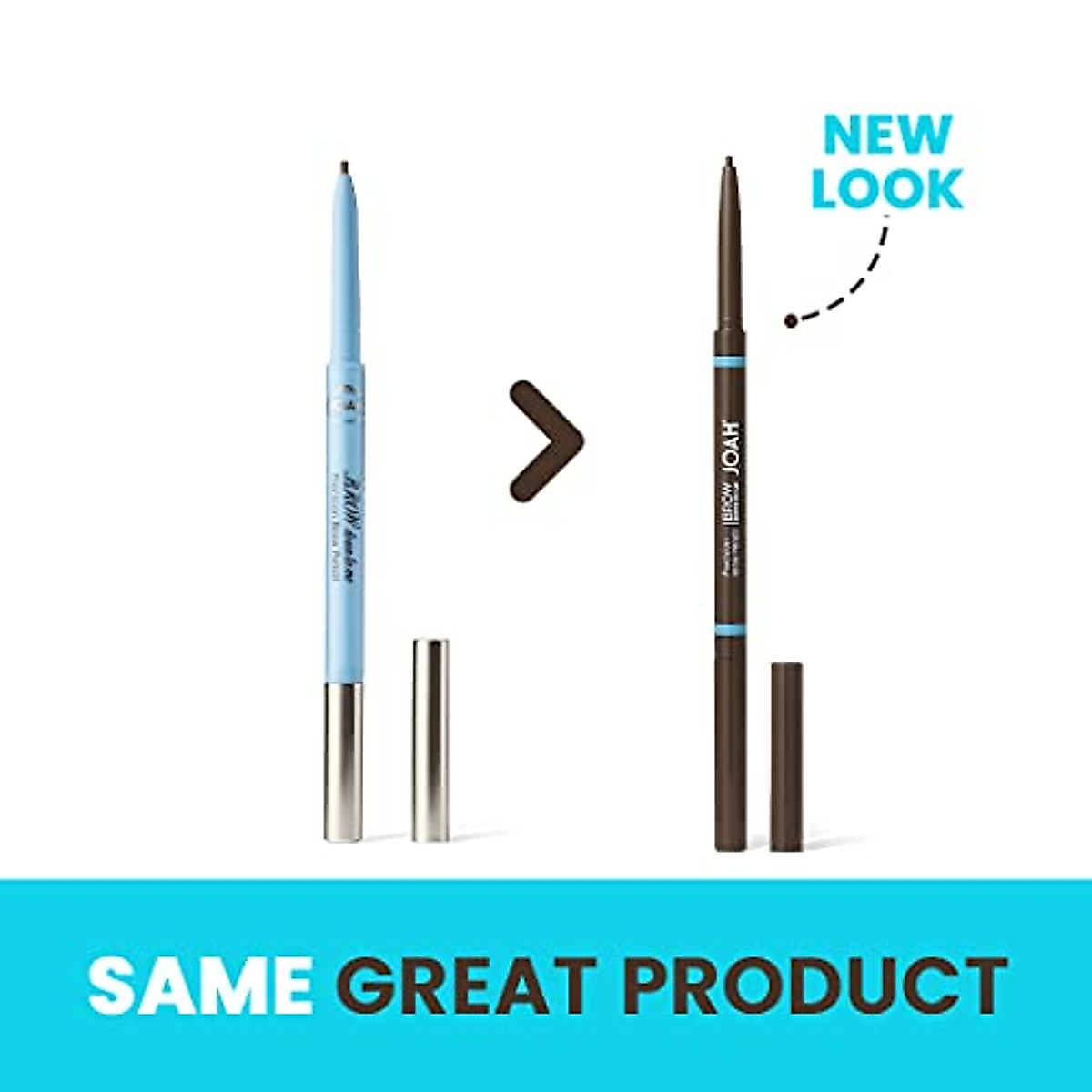 JOAH Dual-Ended Eyebrow Pencil - Brow Down To Me Ultra-FIne Tip Precision Brow Pencil with Built-In Spoolie Brush for Flawless Brows, Smudge-Proof, Water-Resistant, Cool Taupe