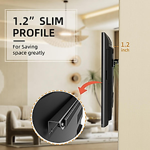 KAMIWI Stud Free TV Mount, No Stud TVs Wall Mount for 32-75 Inch TVs, Heavy Duty Drywall TV Bracket Max Vesa 600x400mm, Max Load Capacity 150 Lbs, Easy to Install