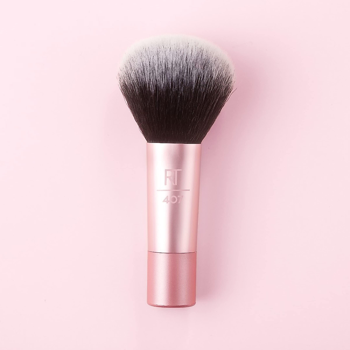 Real Techniques Mini Multitask Makeup Brush, For Blush, Bronzer & Powder, Face Brush with Custom-Cut Synthetic Bristles, For Loose & Pressed Powder, Travel Sized, Vegan & Cruelty-Free, 1 Count