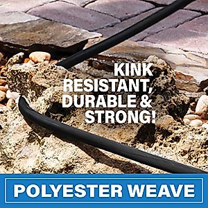 Bionic Flex 50’ Garden Hose, Ultra Durable & Lightweight Weatherproof Garden Water Hose, 600 PSI Crush Resistant EZ Connect Metal Fittings, Tear Resistant, Kink Free Outdoor Hose, Outdoor Yard Hose