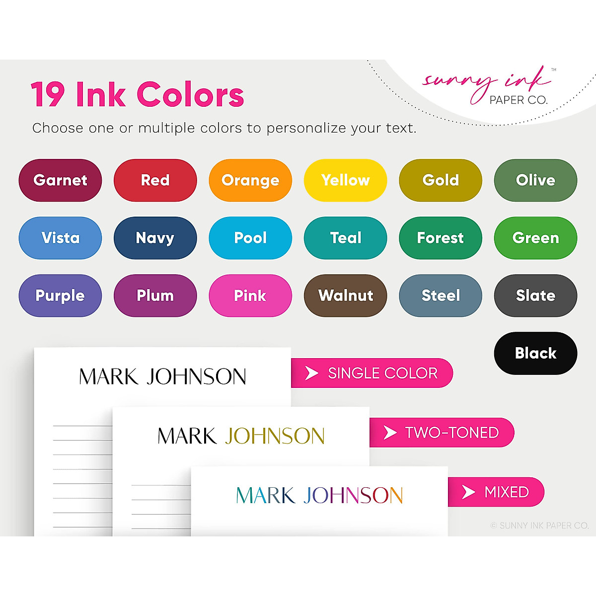 Personalized Custom Notepad - Office Business Professional Desk Writing Paper - Memo Scratch Legal Pad