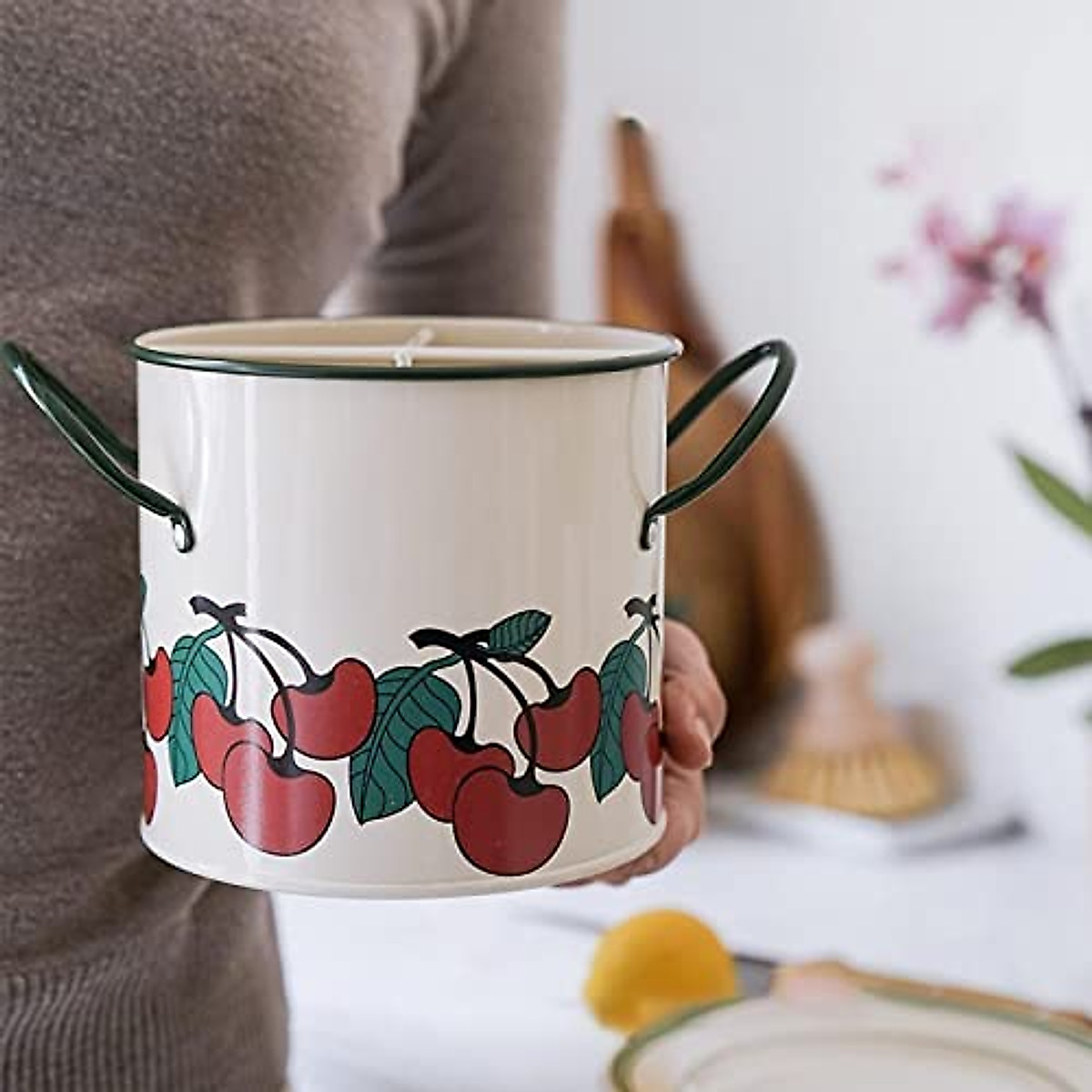 Yalych Utensil Caddy Chopstick Holder Binaural Handles Flatware Chopsticks Box for Household Pen Holder