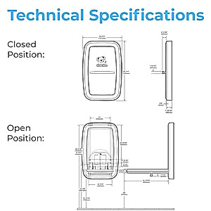 Koala Kare Baby Changing Station Vertical Surface-Mounted, Model KB311-SSWM (Stainless Steel)