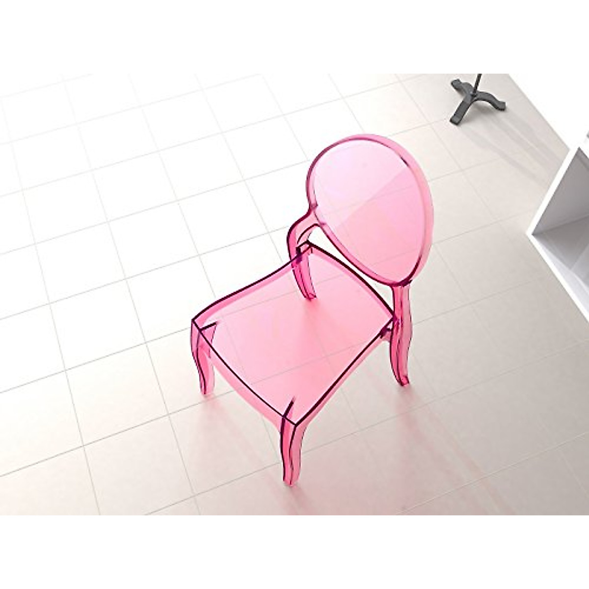 Compamia Elizabeth Polycarbonate Patio Dining Chair in Pink (Set of 2)