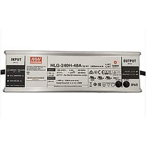 MW Mean Well HLG-240H-48A 48V 5A 240W Single Output LED Switching Power Supply