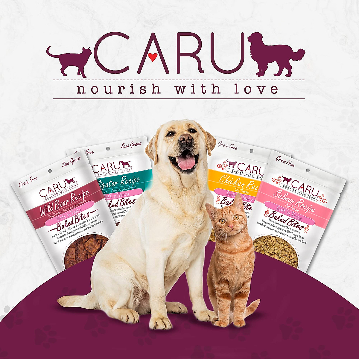 CARU - Soft ‘n Tasty Baked Bites - Chicken Bites Cat Treats - Flavorful All-Natural Treats - 3 oz.