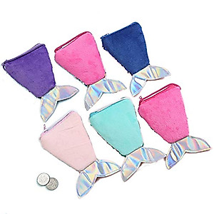 Starte Small Mini Coin Purse Messenger Bag Crossbody Satchel for Kids Girls,Mermaid Sequin Bling Bag for Girls Backpack,Blue