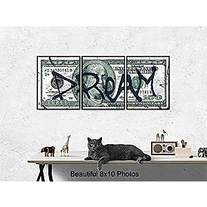 Motivational Wall Art - 8x10 Motivational Posters - Entrepreneur Wall Art - Office Wall Art Decor - Home Office Decor - Motivational Wall Decor - Graffiti Wall Art - Entrepreneur Gifts