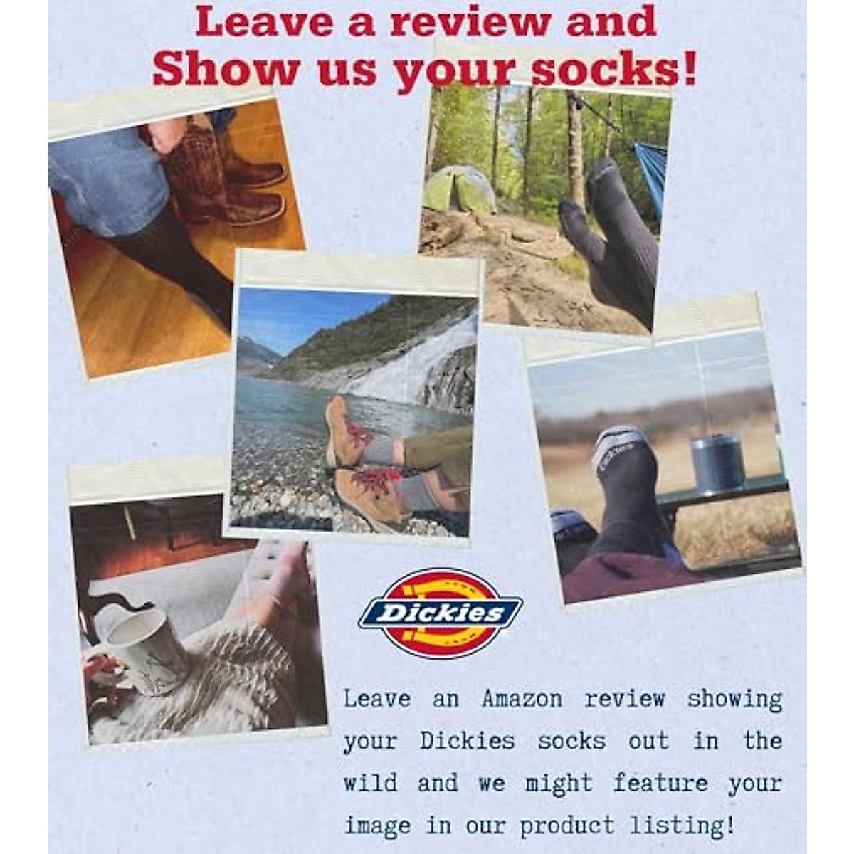 Dickies Women's Dritech Advanced Moisture Wicking Crew Socks, Black Assorted (6 Pairs), Shoe Size: 6-9