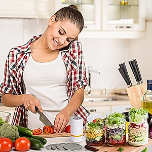 Mason Jar Vacuum Sealer Kit: Electric Jar Vacuum Pump With Wide Regular Mouth Mason Jars Compatible with Food Saver Vacuum Sealer Machine Canning Sealer with Jar Attachment 2 Hose for Food Storage