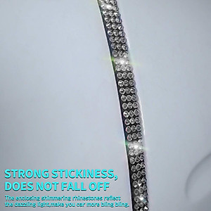 eing Door Edge Anti-Scratch Sticker Door Crash Bumper Crystal Bling Protection Tape Rubber Strip Car Door Protector/ Guard,90cm/35.4" Each One,4Pack/Set,White