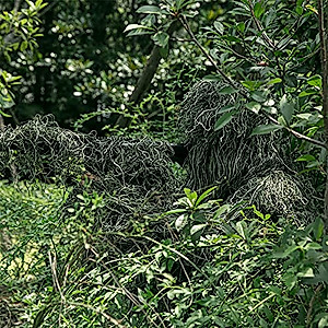 Ghillie Suit for Men, 5 in 1 Ghillie Suit Superior Camo Hunting Clothes for Men/Kids/Youth Hunters, Military, Sniper Airsoft and Paintball