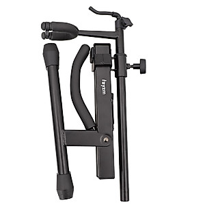 Rayzm Violin Stand with Bow Holder, Adjustable Portable Folding Tripod Metal Stand for Violin/Ukulele/Mandolin, Easy Installation