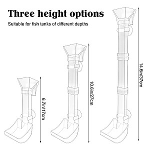 Rainmae Aquarium Fish Shrimp Feeding Dish Set, Transparent Aquarium Fish Feeder Tube Kit, Fish Tank Feeding Supplies with Cleaning Brush Aquarium Fish Tank Feeder and Preventing Food Scattering