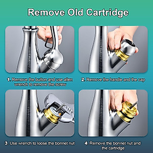 RP50587 Cartridge Compatible with Delta Single Handle Kitchen and Lavatory Faucets, Works with DIAMOND Seal Technology Models Featuring a 36 mm Motion Cartridge, RP51503 Bonnet Nut