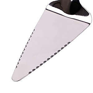 VOFO Flatware Pie Server Stainless Steel Cake Pizza Cutter Tart Dessert Slicer (Black)