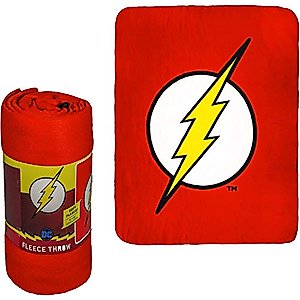 Fleece Throw Blanket - The Flash Logo - Lightweight Faux Fur Fleece Blanket Large 50"x 60" - for Beds, Sofa, Couch, Picnic, Travel, Camping