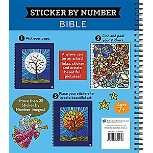 Brain Games - Sticker by Number: Bible (28 Images to Sticker)