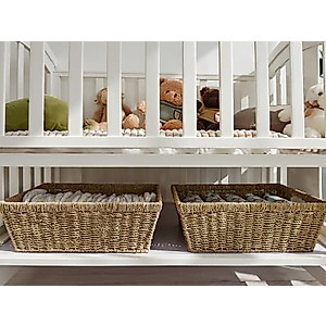 StorageWorks Jumbo Wicker Basket & StorageWorks Large Wicker Baskets