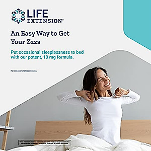 Life Extension Melatonin 10mg - for Restful Sleep, Immune Health and Hormone Balance - Supplement melatonin - 60 Vegetarian Capsules