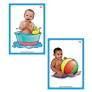 Super Duper Publications | Busy Babies Describing Fun Deck Flash Cards | Educational Learning Resource for Children