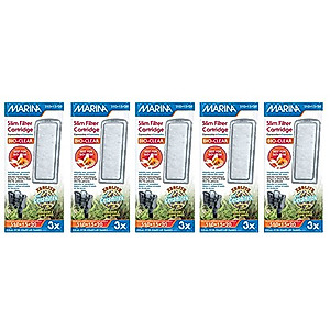 Hagen 15-Pack Marina Slim Aquarium Water Filter with Zeolite Plus Ceramic Cartridge