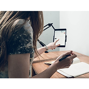 Foldable Phone Tablet Mount Holder – Aluminum Universal Flexible Tablet Bracket Mount Holder Adjustable and Compatible with 4-13 Inches Smartphones Tablets iPad/iPad Air/iPad Pro/Nintendo Switch