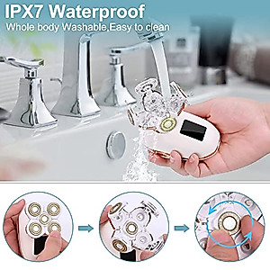 Electric Razors for Women, Facial Hair Removal, Bikini Trimmer, Shaver for Women, Wet and Dry Lady Hair Remover for Legs Body Face, Painless Womens Electric Shaver Cordless Women's Grooming