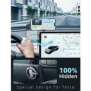 TOPGO Compatible for MagSafe Car Mount Magnetic Phone Mount for Car for Tesla Strong Magnet Hands Free Fit for iPhone 14 Samsung More Smart Phones