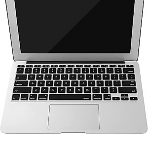 MOSISO Protective Keyboard Cover Skin Compatible with MacBook Air 11 inch A1370 A1465, Black