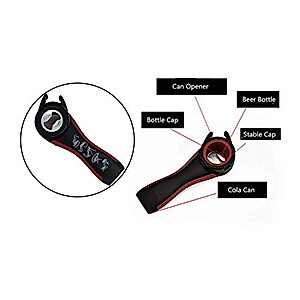 2 pcs 5 In 1 Multi Function Multi-function Can Jar Bottle Open/Tighten Bottle Jar Can Opener for Small Hands, Seniors or Anyone Who Suffers from Arthritis Good Kitchen Tool (black/white)