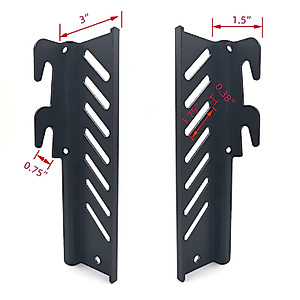 woiron 2 Pcs Down Hook Bolt-on to Hook-on Conversion Bracket for Headboard or Footboard, Hook on Bed Frame Brackets Adapter, Hook on Bed Rails