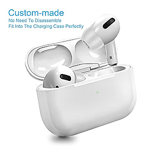 Pious Premium Memory Foam Tips for AirPods Pro, No Silicone Ear Tip Pain, Fit in The Charging Case, Noise-Reducing in-Ear Ear Caps Accessories, 3 Pairs (Assorted Sizes S/M/L), Grey