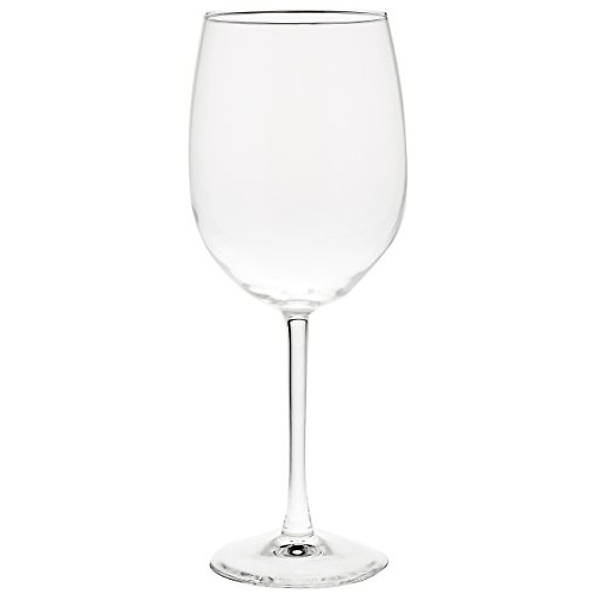 Amazon Basics All-Purpose Wine Glasses, 19-Ounce, Set of 4, Clear