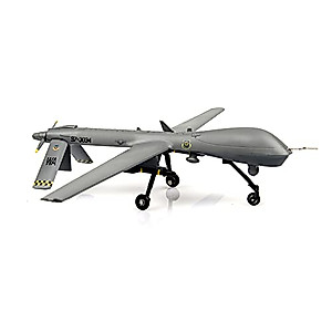 NUOTIE MQ-1B Predator Drone 1/72 Metal Airplane Model Kits with Stand CAFB 432nd Wing DieCast Alloy Fighter Model Pre-Build Military Aircraft Collection for Display or Gift