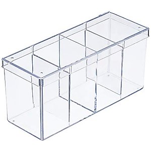 Ultra PRO All Team 2-Piece Storage Box, 4 Compartment, Clear