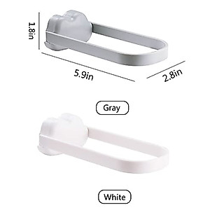 Hanger Organizer, Drill-free Wall-mounted Foldable, Space Saving Hanger Storage Rack Holder, Hanger Organizer Stacker for Adult or Child Clothes Hangers, Grey