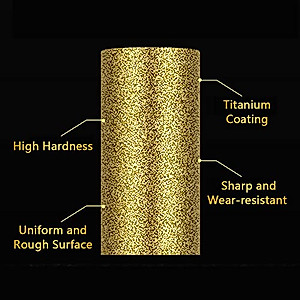 XIXIAN Diamond Chainsaw Sharpener Titanium Plated Burr Stone File Diamond Sharpening Wheels for Chain Saw Stone Jewerly Wood 12 Pcs 3/16 Inch