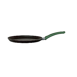 CHEFS 10'' Granite Coating Aluminum Crepe Pan | PFOA Free Nonstick Pan | Great Skillet for Omelette and Crepes | Works with All Heat Sources | Dishwasher Safe Pancake Pan Cookware (Green)