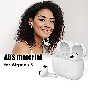 Wireless Charging Case Compatible with AirPods 3rd Generation Charging Case Cover, Replacement Charger Case Cover for Air Pods 3 Gen with Bluetooth Sync Quick-Pairing Button (Earbuds Not Included)