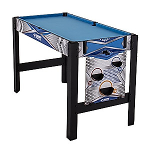 Triumph 13-in-1 Combo Game Table Includes Basketball, Table Tennis, Billiards, Push Hockey, Launch Football, Baseball, Tic-Tac-Toe, and Skee Bean Bag Toss