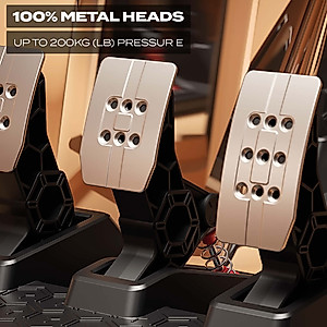 Thrustmaster T-3PM Racing Pedals (Compatible with PS5, PS4, Xbox Series X/S, One and PC)